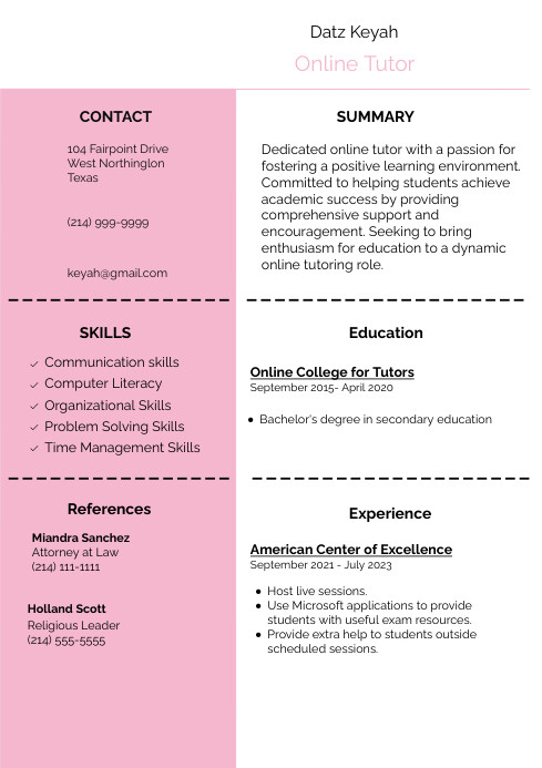Resume Template | PosterMyWall