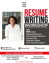 Resume Writing Workshop Flyer Template | PosterMyWall