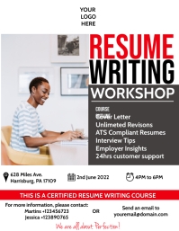 Modern Resume Writing Workshop Flyer Template | PosterMyWall