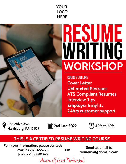 Copy of Resume Writing Workshop Flyer | PosterMyWall