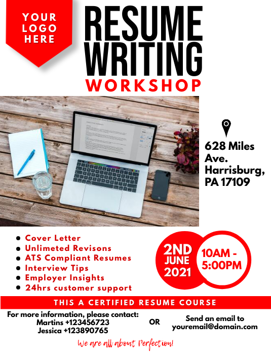 Copy of Resume Writing Workshop Flyer | PosterMyWall