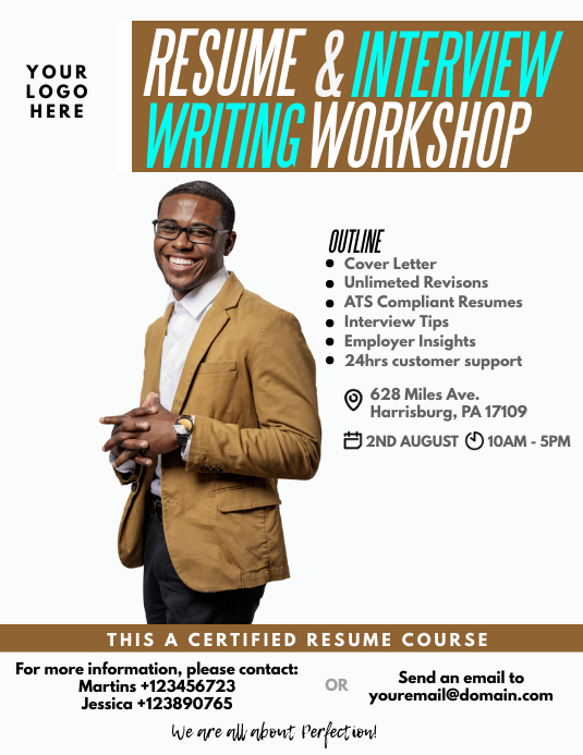 Plantilla de Resume Writing Workshop Flyer | PosterMyWall