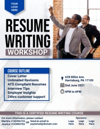 Modern Resume Writing Workshop Flyer Template | PosterMyWall