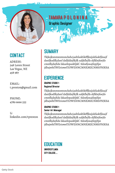 resume1 Template | PosterMyWall