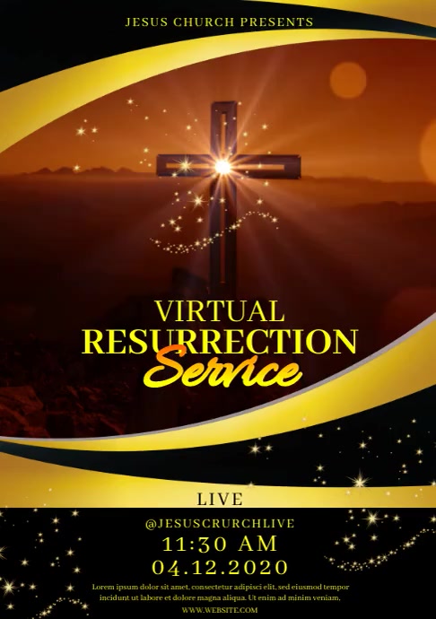 RESURRECTION Template | PosterMyWall