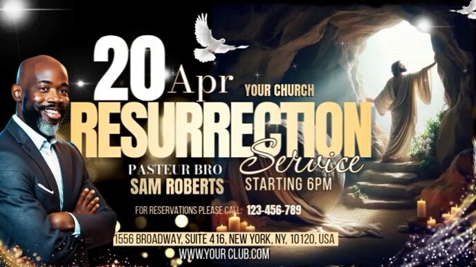 Resurrection Display Template | PosterMyWall
