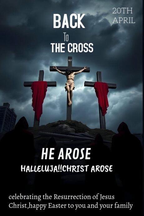 Resurrection Of Jesus Christ Poster Template | PosterMyWall