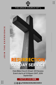 resurrection service Template | PosterMyWall
