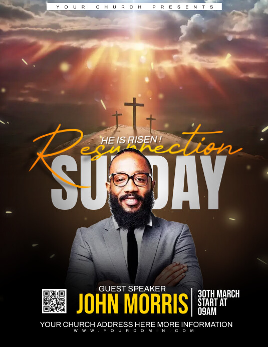 Resurrection Sunday Template | PosterMyWall