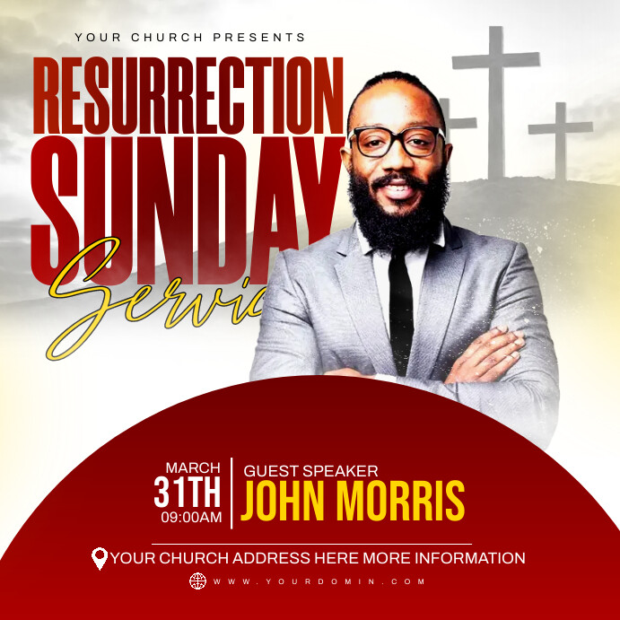 Resurrection Sunday Template | PosterMyWall
