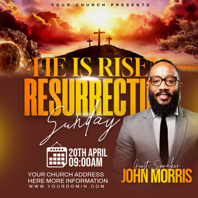 Copy of resurrection sunday | PosterMyWall
