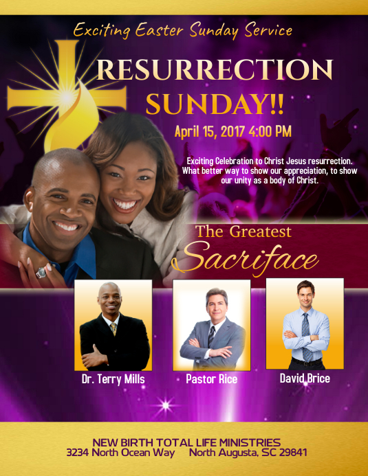 Resurrection Sunday Template | PosterMyWall