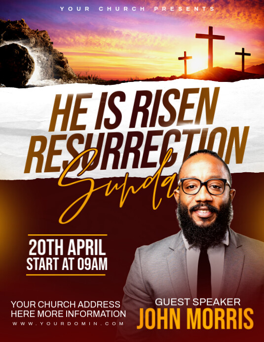 Resurrection sunday Template | PosterMyWall
