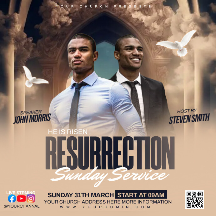 Resurrection Sunday Template | PosterMyWall
