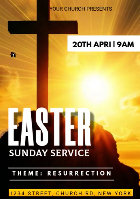 resurrection Sunday Template | PosterMyWall