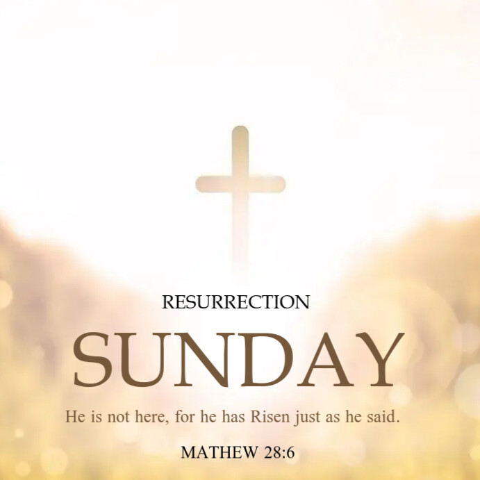 Resurrection sunday Template | PosterMyWall