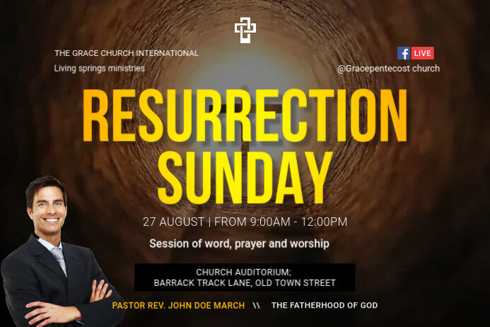 resurrection sunday Template | PosterMyWall