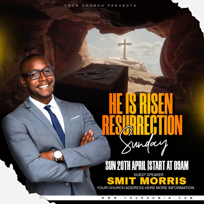 Resurrection sunday Template | PosterMyWall