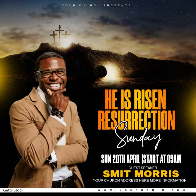 Resurrection sunday Template | PosterMyWall