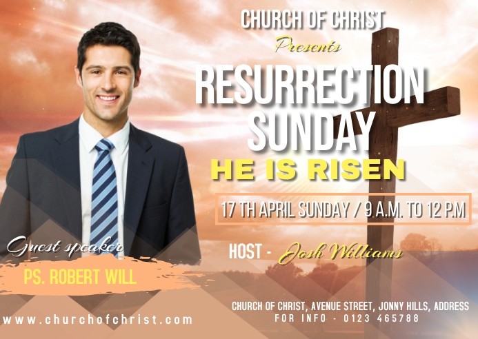 RESURRECTION SUNDAY Template | PosterMyWall