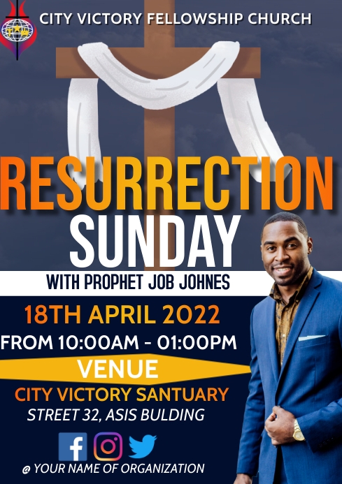 Resurrection Sunday Template | PosterMyWall