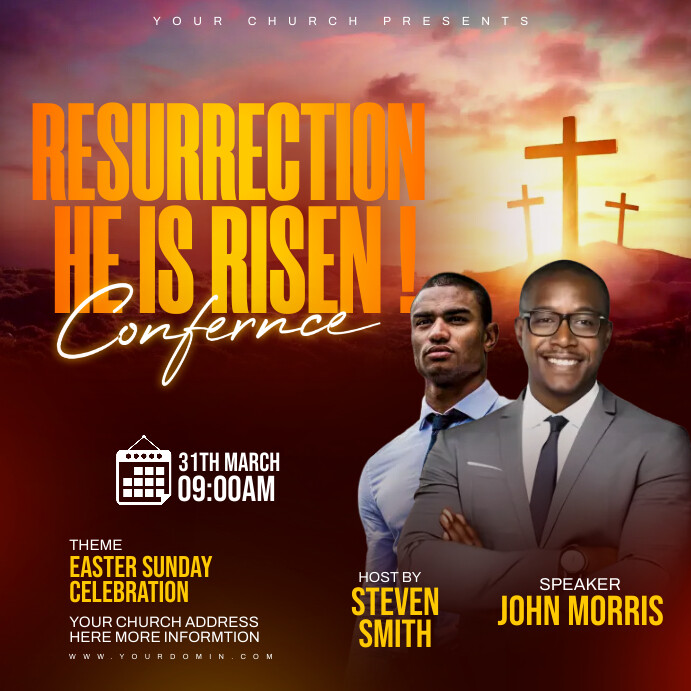 Resurrection Sunday Template | PosterMyWall