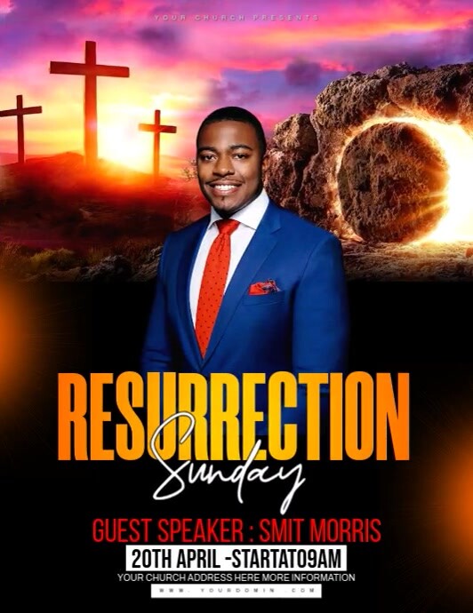 Resurrection sunday Template | PosterMyWall