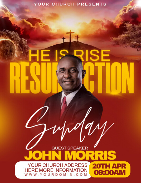 Copy of resurrection sunday | PosterMyWall