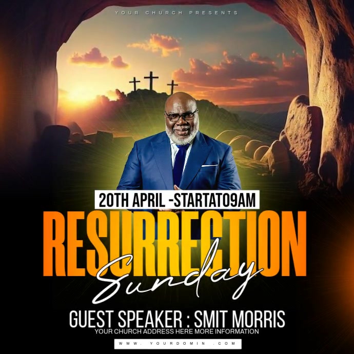 Resurrection sunday Template | PosterMyWall