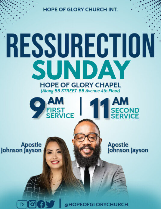 Copy of Resurrection Sunday | PosterMyWall