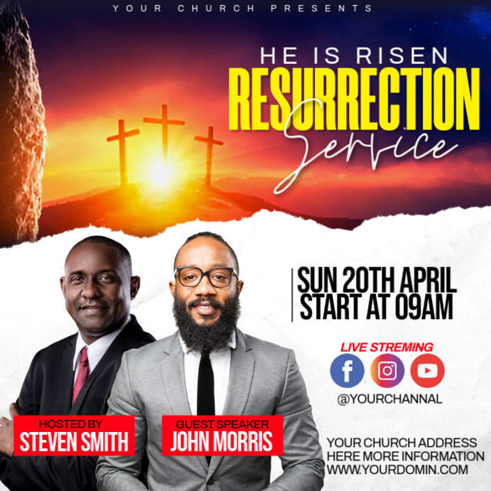 Copy of Resurrection sunday | PosterMyWall