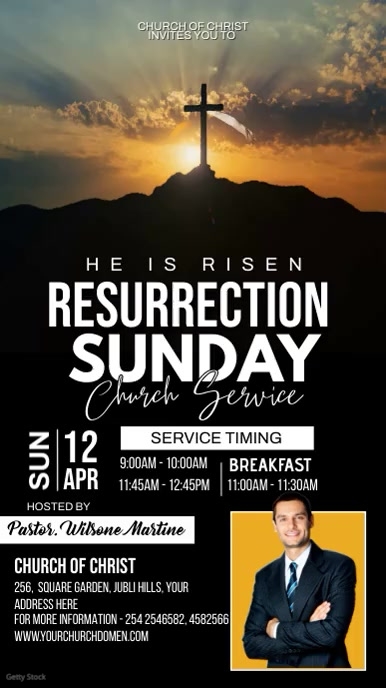Copy of Resurrection sunday | PosterMyWall