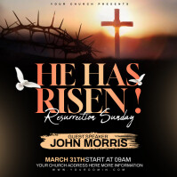 Resurrection Sunday Template | PosterMyWall