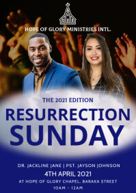 resurrection sunday service Template | PosterMyWall