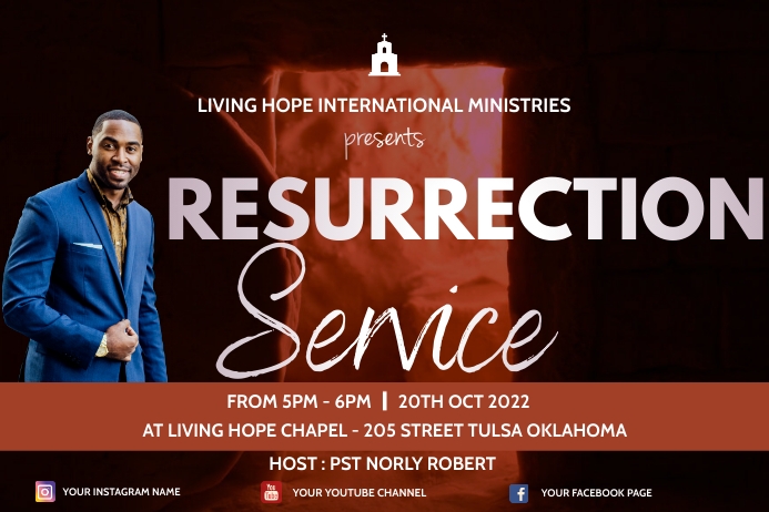 Plantilla de Domingo de Resurrección | PosterMyWall