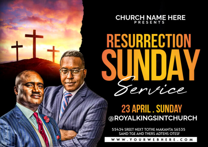 Copy of resurrection sunday | PosterMyWall