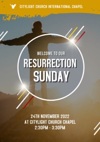 resurrection sunday flyer template design | PosterMyWall