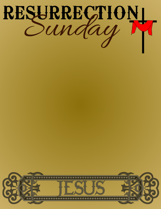 Resurrection Sunday Template | PosterMyWall