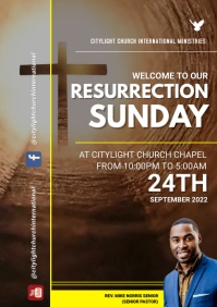 resurrection sunday flyer template | PosterMyWall