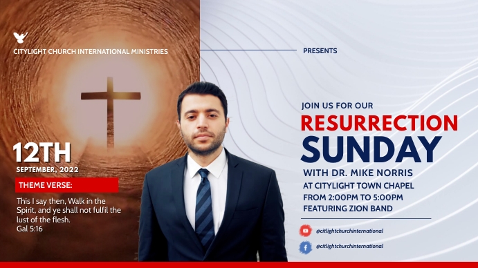 resurrection sunday flyer template | PosterMyWall