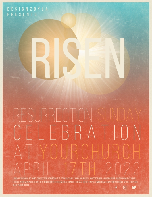 Copy of Resurrection Sunday Flyer v.1 | PosterMyWall