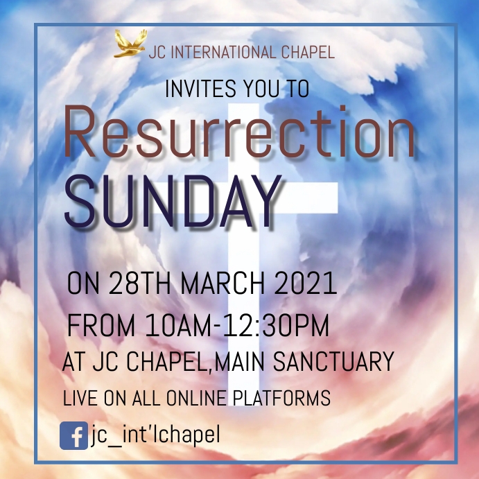 resurrection sunday poster Template | PosterMyWall