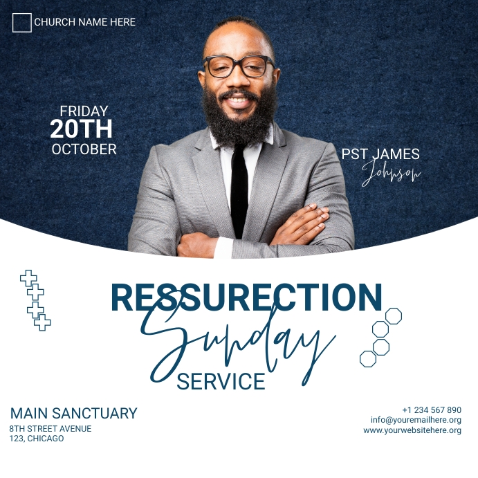 resurrection sunday service Template | PosterMyWall