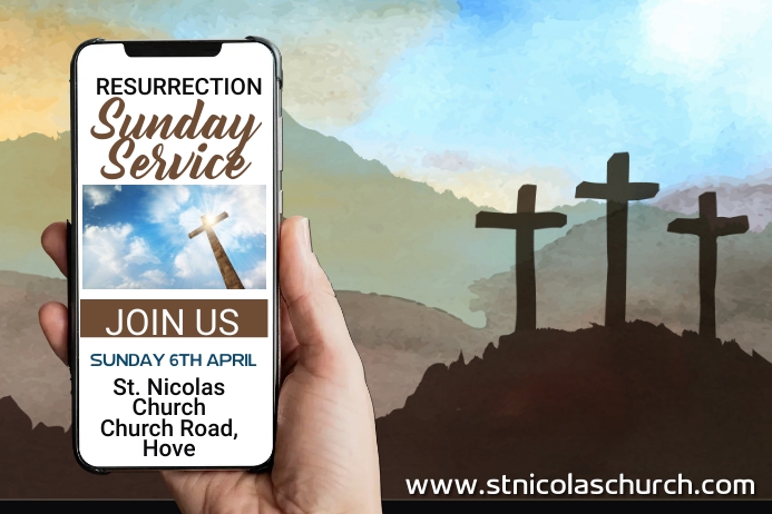Copy of Resurrection Sunday Service Poster Template | PosterMyWall
