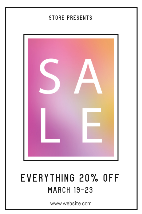 Retail Template | PosterMyWall