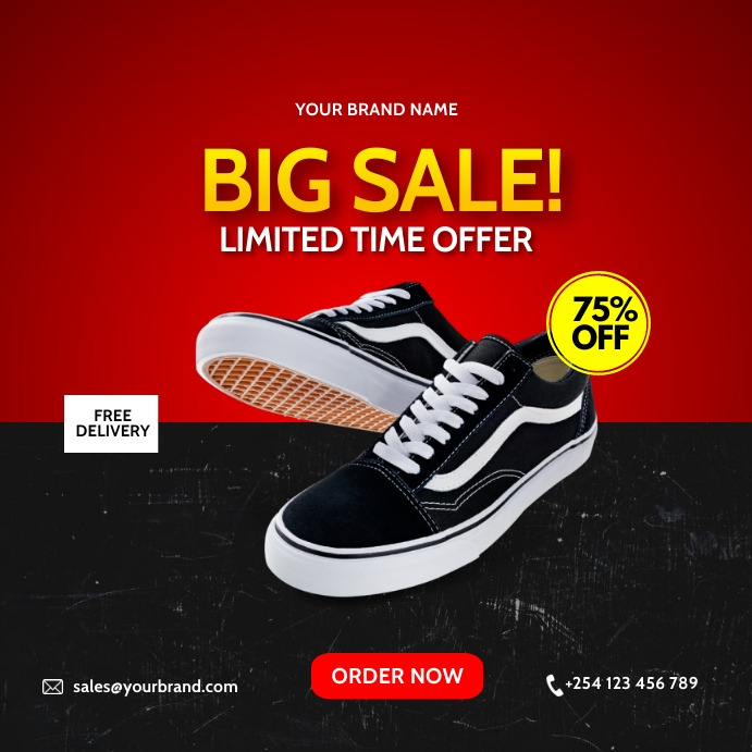 retail fashion sale shoe flyer Template | PosterMyWall