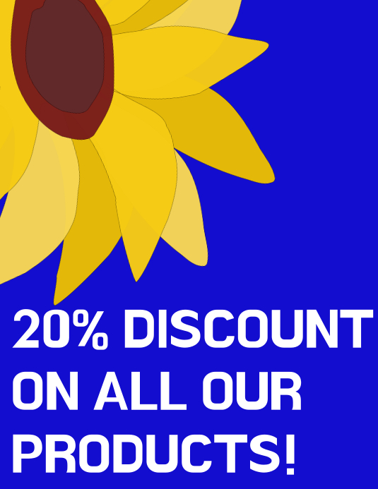 Retail Poster Announcing Discount Template | PosterMyWall
