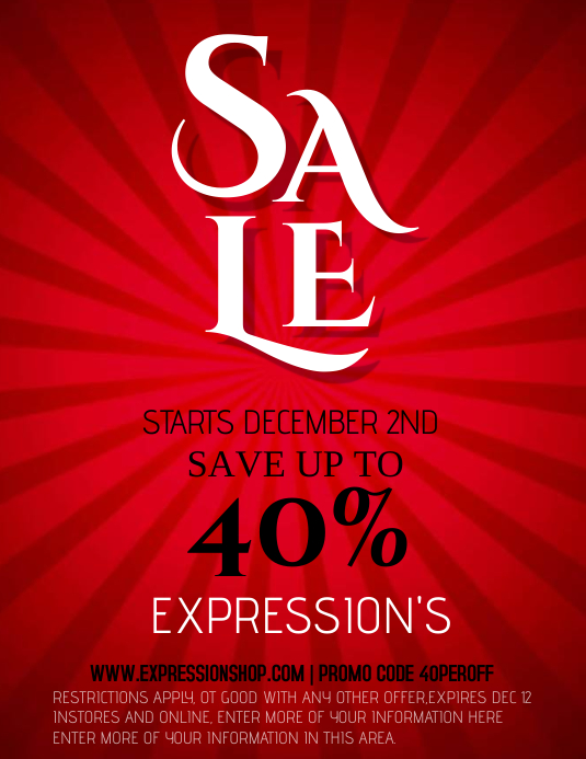 RETAIL SALE Template | PosterMyWall