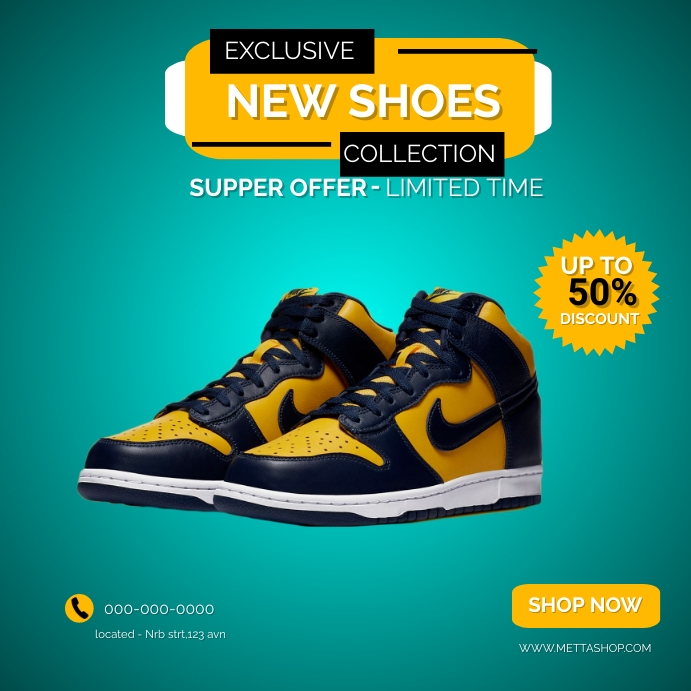 Retail shoe flyer Template | PosterMyWall