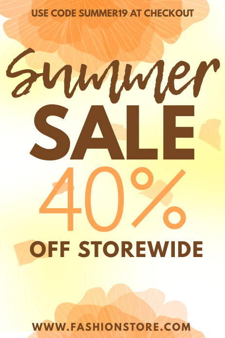 Retail Summer Sale Template | PosterMyWall